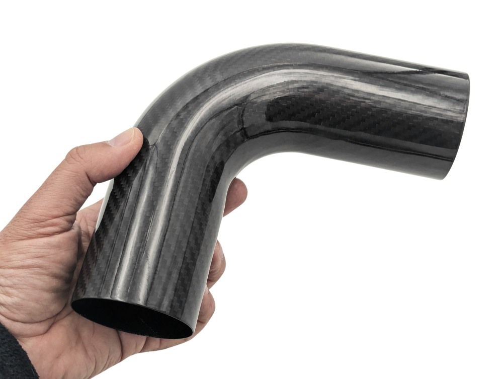 63mm (2 1/2") 90 Degree Elbow Carbon Fibre Joiner | Carbon Fibre Pipe