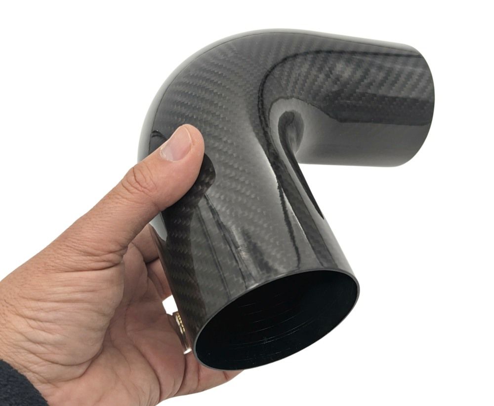 76mm (3") 90 Degree Elbow Carbon Fibre Joiner | Carbon Fibre Pipe