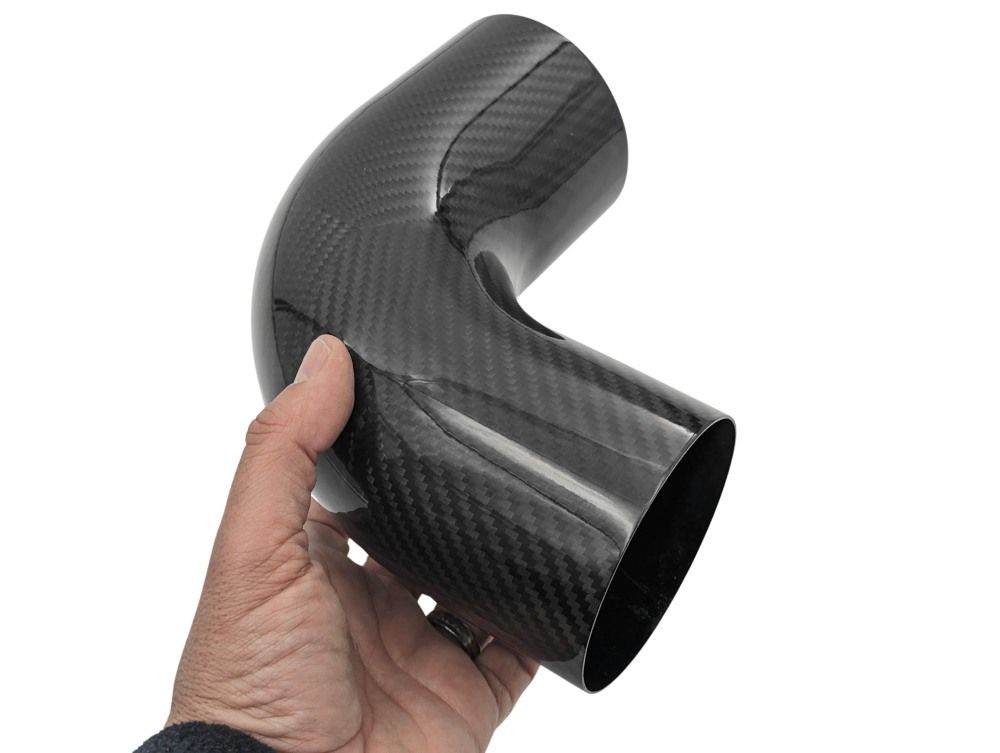89mm (3 1/2") 90 Degree Elbow Carbon Fibre Joiner | Carbon Fibre Pipe
