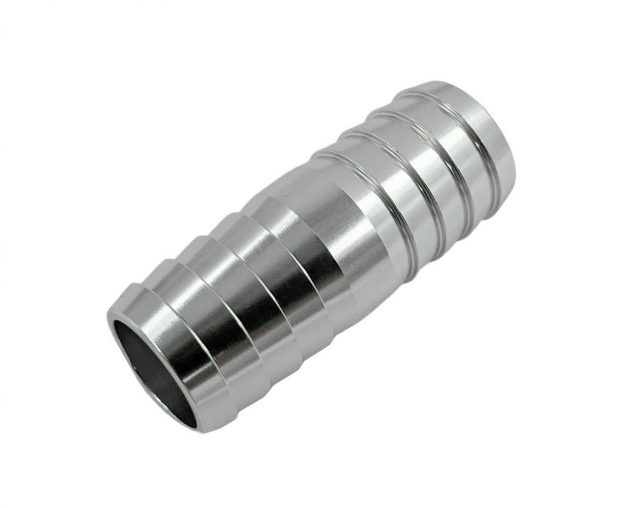 19mm (3/4") Barbed Billet Aluminium Hose Joiner Straight